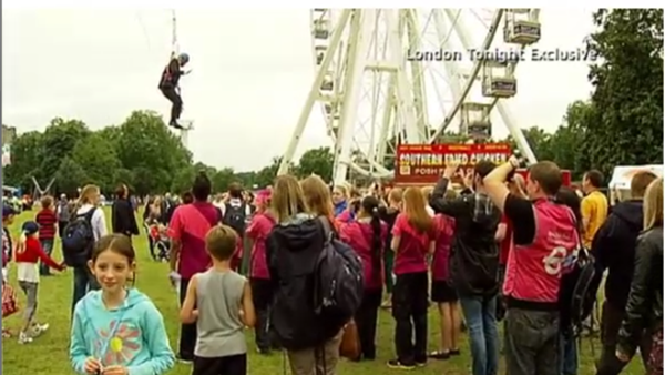 Boris Johnson Stuck on Zipline | National Review