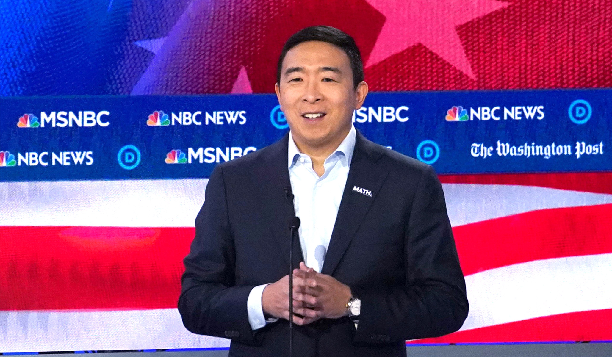 Democratic Debate: Andrew Yang Vows to Pass Paid Family Leave Bill ...